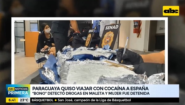 Joven es detenida con droga en el aeropuerto